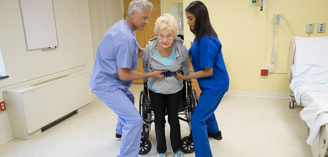 Two-Person Sit to Stand - Caregiver Guide - Patient Movement